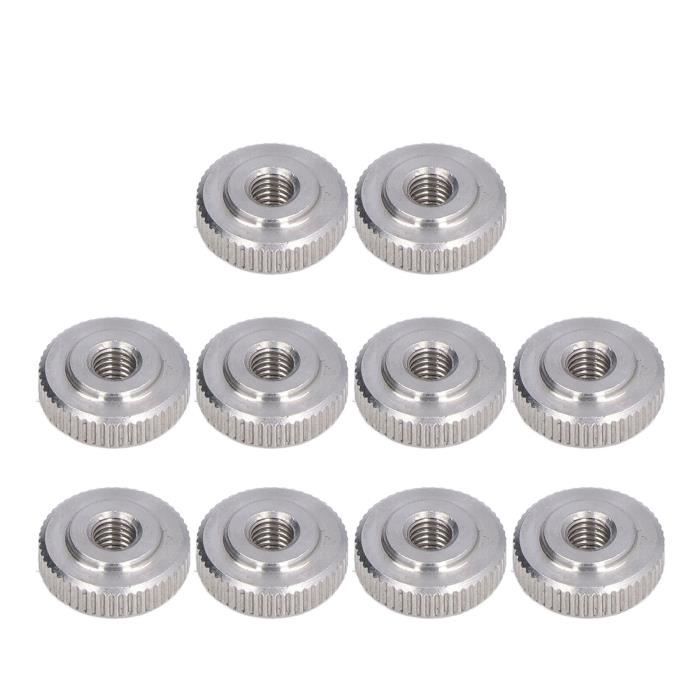 Hililand Bouton moleté Écrou moleté en acier inoxydable 304 à tête ...