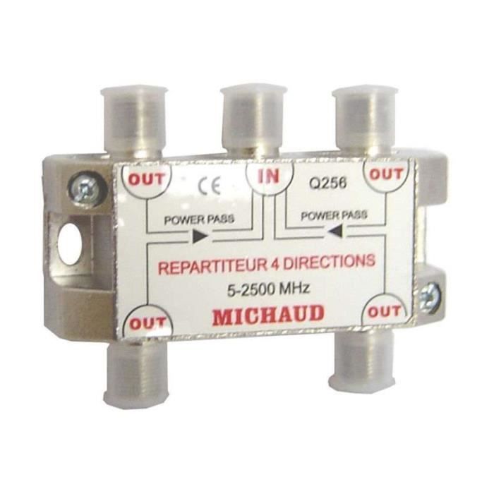 REPARTITEUR TV 4 SORTIES MICHAUD Q256 - Cdiscount TV Son Photo