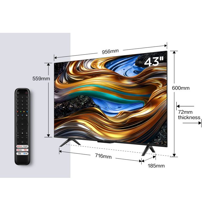 LED 108 cm - UHD 4K - 50 Hz - DLG 120Hz - Wide Color Gamut - Dolby ...