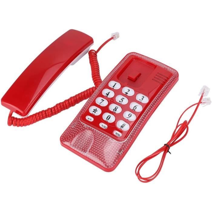 Téléphone Filaire Filaire , Téléphone Fixe Sans Affichage De L ...