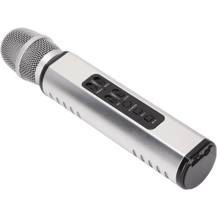 Microphone Bluetooth Sans Fil, Micro Karaoké Portable, Avec Mode Son De ...