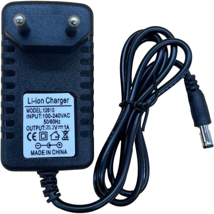 24W Adaptateur Secteur 25.2V 1A Universel Alimentation Ac 100-240V Bloc ...