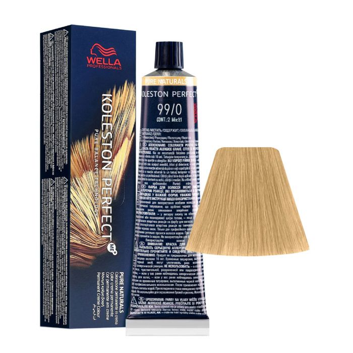 99-0 Blond lumineux Intense Wella Koleston perfect Me+ Pure Naturals 60ml - Cdiscount Au quotidien