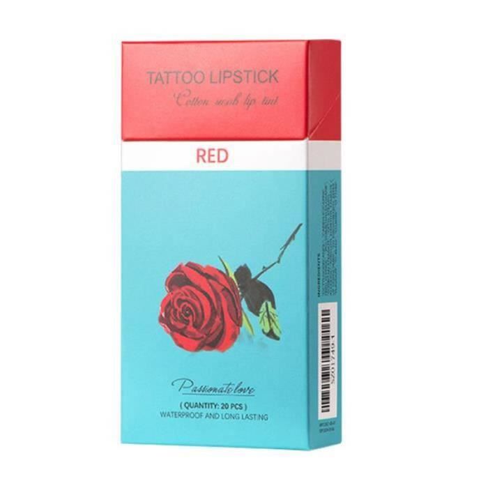 1 boîte de tatouage rouge à lèvres de maquillage de maquillage de ...