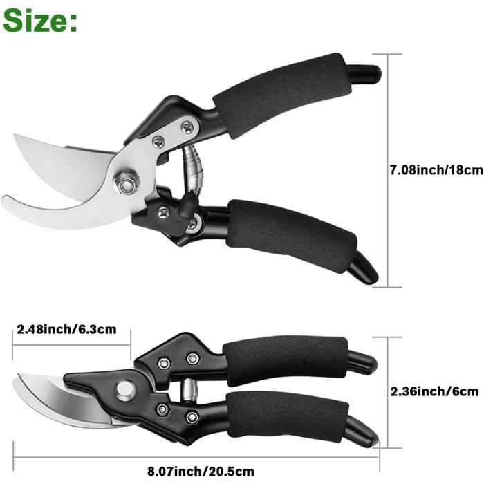 Sécateur Professionnel en Acier Titane - Taille Précise et Durable pour ...