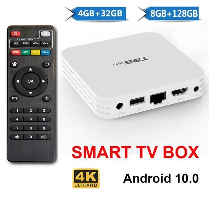 MEDIA STREAMER,4gb-32gb Boîtier Smart TV T95MINI Android 100 GHz 4K ...