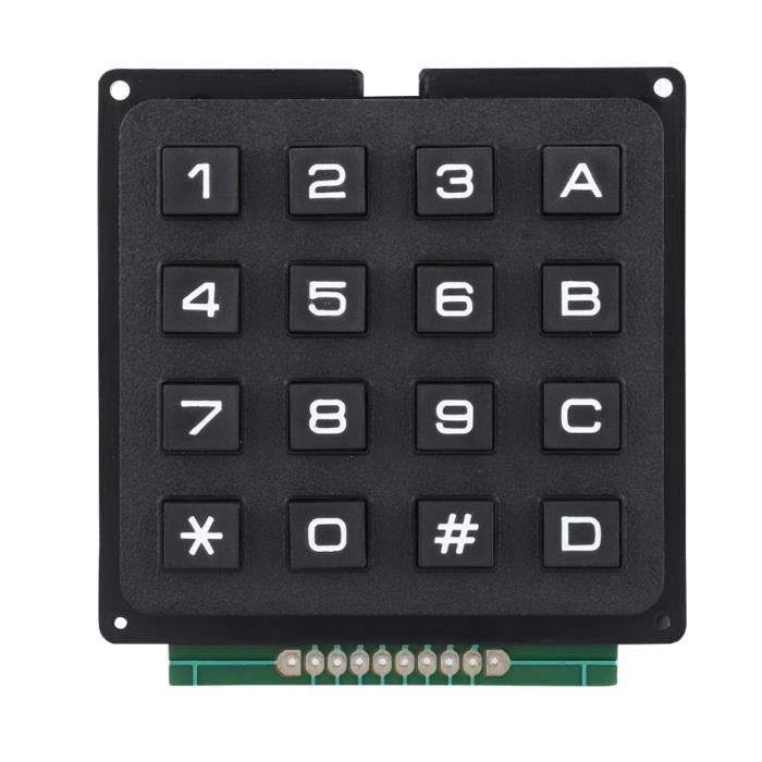 CEN Module clavier 16 Keys Keyboard Modules,4x4 Push Buttons External ...