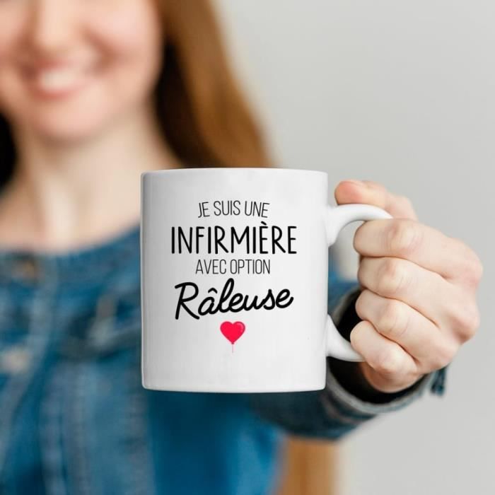 Mug Je Suis Une Infirmière Avec Option Râleuse - Cadeau Humour Pour Une ...