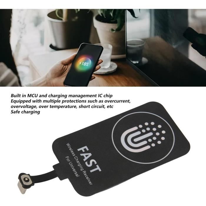Récepteur De Charge Sans Fil Fin, Patch Récepteur Sans Fil Ultra Fin De ...