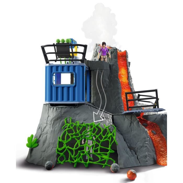 Expédition au grand Volcan, 1 figurine de chercheuse et 2 jouets ...