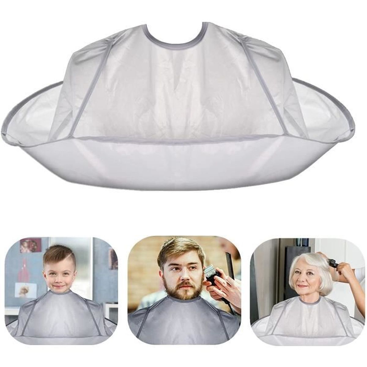 Capes De Coupe De Cheveux Pour Adultes/Enfants,Cape De Tablier De ...