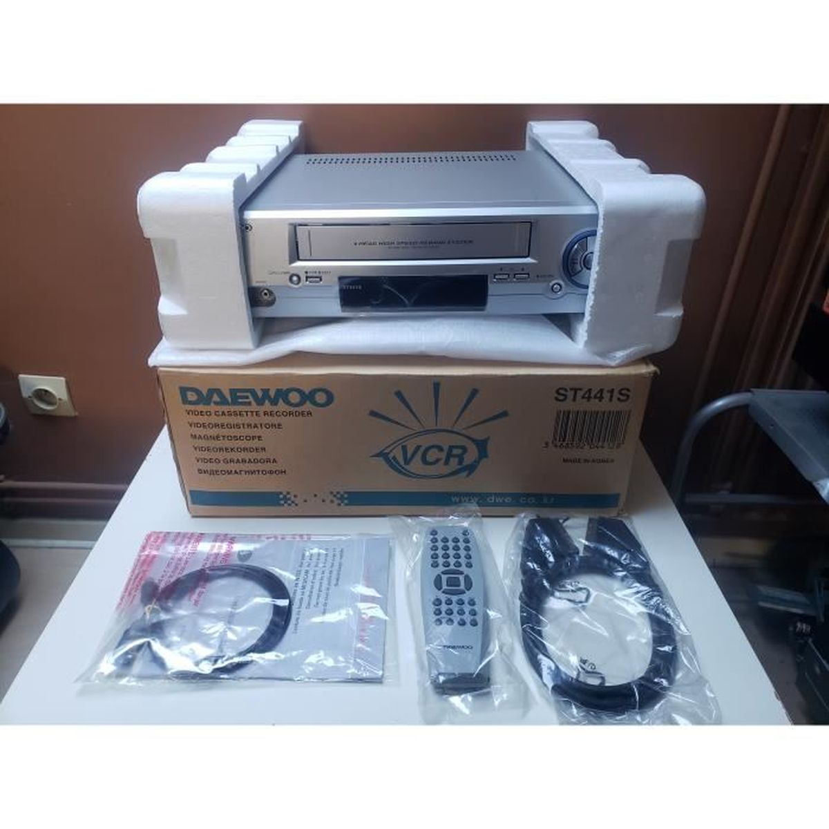 MAGNETOSCOPE DAEWOO ST441S LECTEUR ENREGISTREUR CASSETTE K7 VIDEO VHS ...