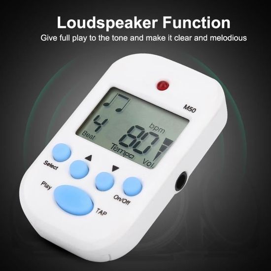 Métronome Beat Tap Mini Digital Beat Tap M50 Tempo Metronome Clip ...