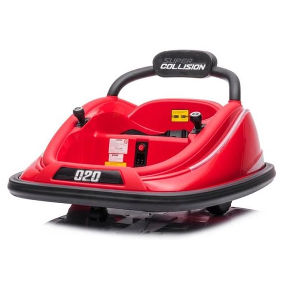 Auto Tamponneuse POOMBA 12v Rouge - Voiture électrique pour enfant avec ...