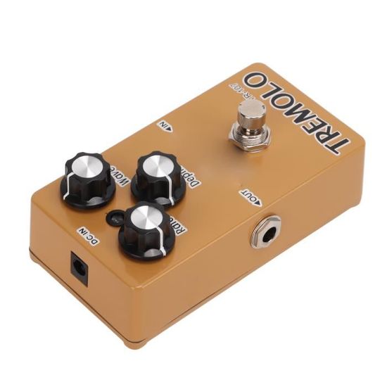 Garosa effet de trémolo en métal Pédale d'effets monobloc de guitare en métal de profondeur d ...