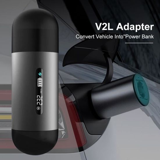 V2L Adaptateur de décharge Compatible, 10A/16A 220V véhicule pour décharger Adaptateurs IEC ...