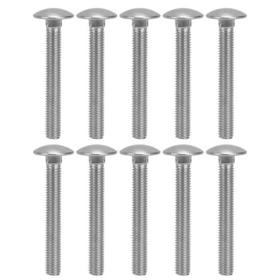 Sonew boulons de carrosserie 30 pièces M8x1.25 boulon à vis A2 tasse en acier inoxydable carré ...