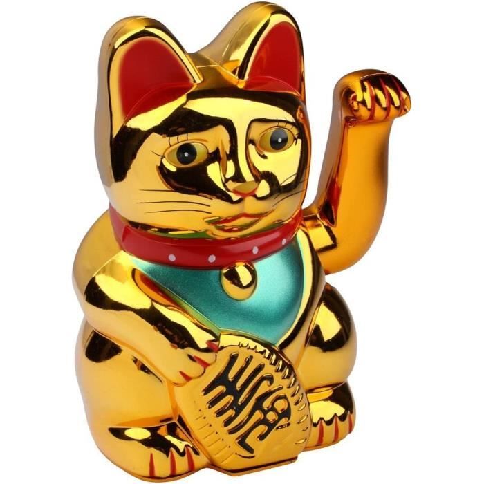Chat ondulé Gold Meneki Neko Chat ondulé Chinois Chat Chanceux Chat ...