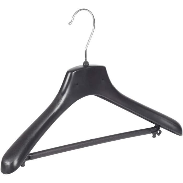 Le Gèant du Cintre - 10 x Cintre Enfant Plastique Noir avec épaules ...