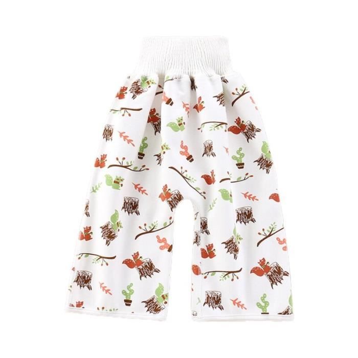 Couche-culotte absorbante imperméable 2 en 1 pour bébé, jupe-short ...