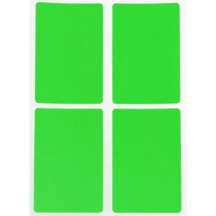 Royal Green - Gommettes Étiquettes Autocollantes Rectangulaires - Blanc ...