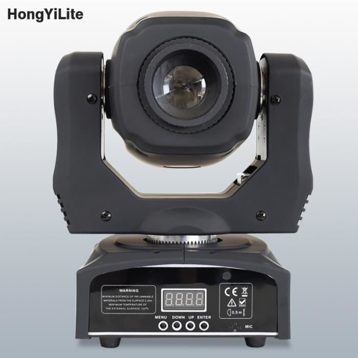 Mini projecteur de poche Led 60W - DJ SPOT - 8 Gobos DMX - Éclairage de ...