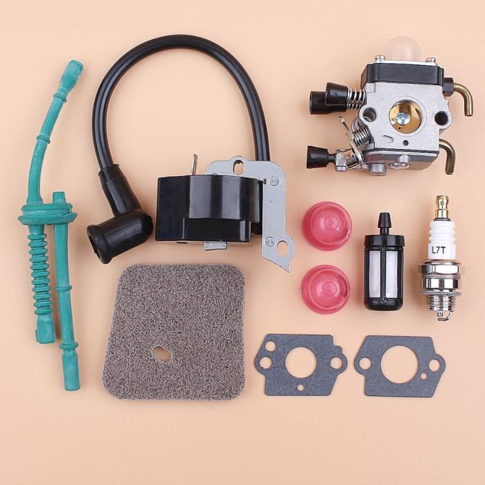 Tondeuse,Filtre à Air pour carburateur, bobine d'allumage, Kit de tuyau de carburant pour STIHL ...