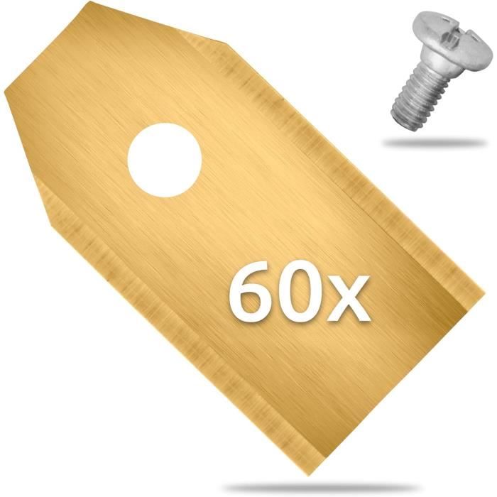 60X Lame Robot Tondeuse En Revêtu De Titane Compatible Avec Husqvarna ...