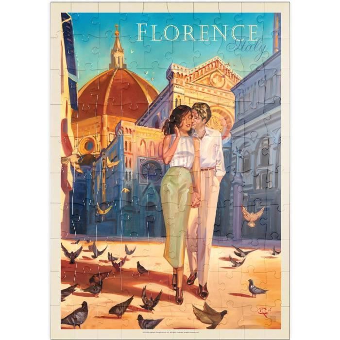 Italie : Florence, Ambiance Florentine, Poster Vintage Premium 100 ...