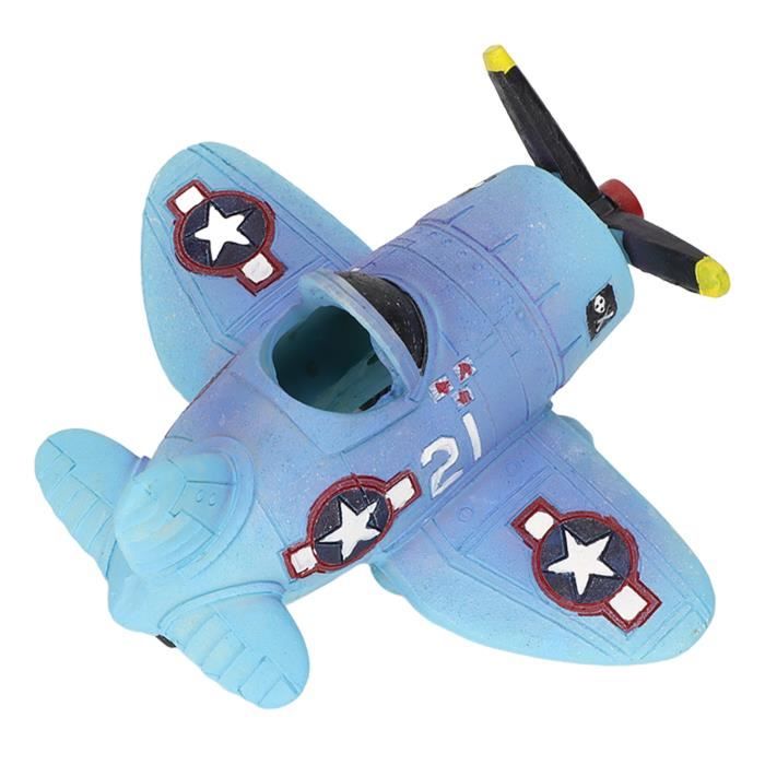 ESTINK Avion de décoration d'aquarium Avion de Décoration de Réservoir ...