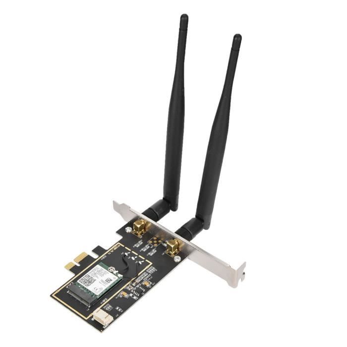 Carte Réseau Double Bande 2.4G / 5G, Tonysa PC Carte Réseau Bluetooth ...