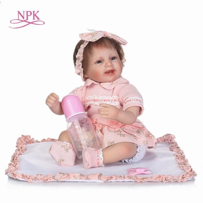 NPK – poupée réaliste reborn avec costume rose, vente en gros, poupée à ...