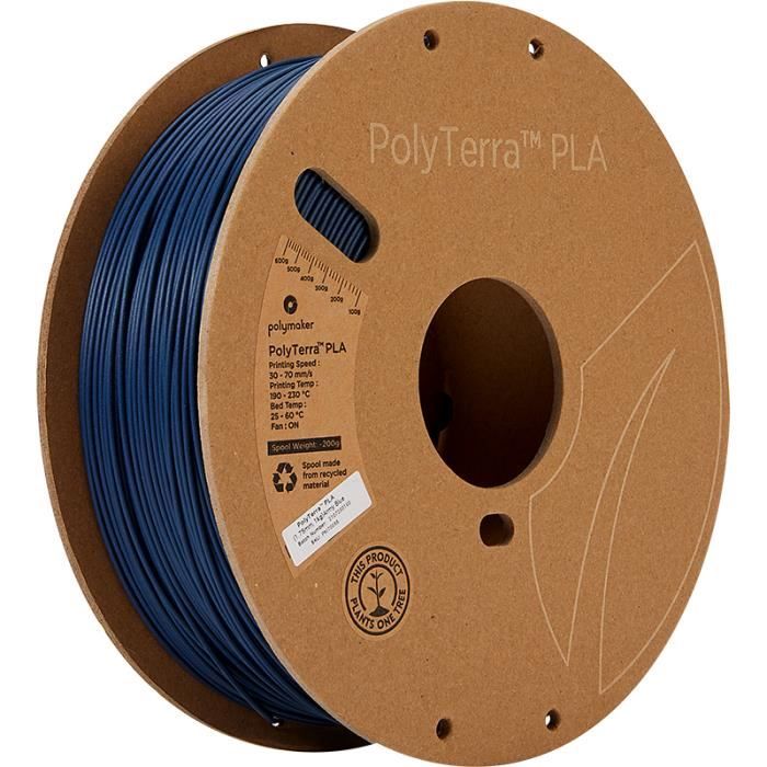 Filament d'impression 3D PLA PolyTerra Army Blue 1.75mm - 1kg de ...