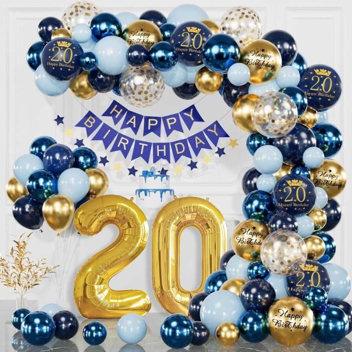 Decoration Anniversaire 20 Ans, Arche Ballon Anniversaire, Ballons ...