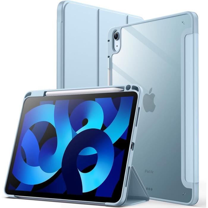 Coque Pour Ipad Air 5-4 (10,9 Pouces 2022-2020 5Eme-4Eme Génération) Avec Porte-Pencil, Étui ...