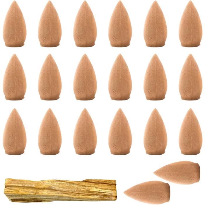 Cônes D'Encens,20Pcs Encens Cones,Méditation Bois,Palo Santo Bois ...