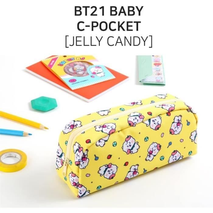Bts Bt21 Bangtan Boys C-Pocket Jelly Candy 1Ea Trousse À Crayons Grande ...