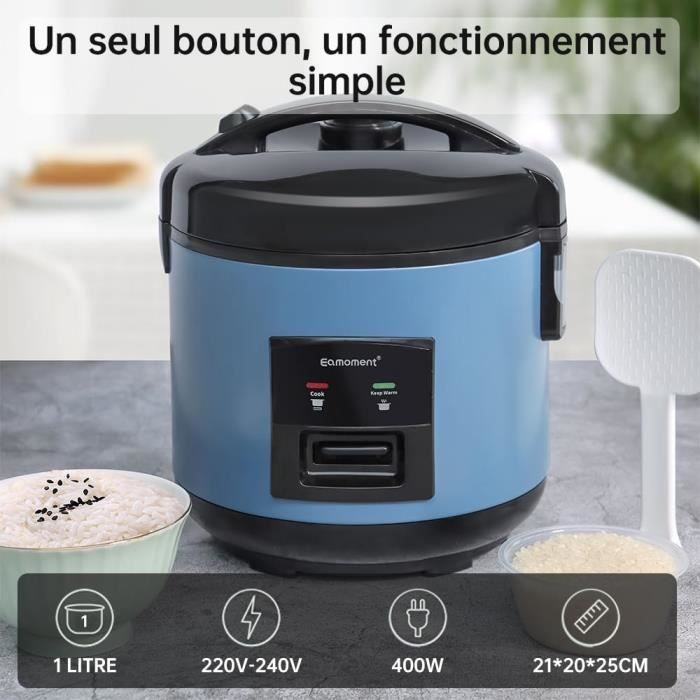 Drc-5020Bl 1 L | Cuiseur À Riz Et Cuiseur Vapeur 400 W (1 L À 5 Tasses ...
