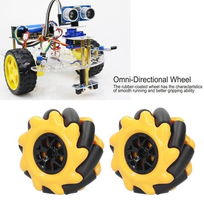 FunBuy-Accessoires de voiture de robot intelligent Roue Mecanum ...