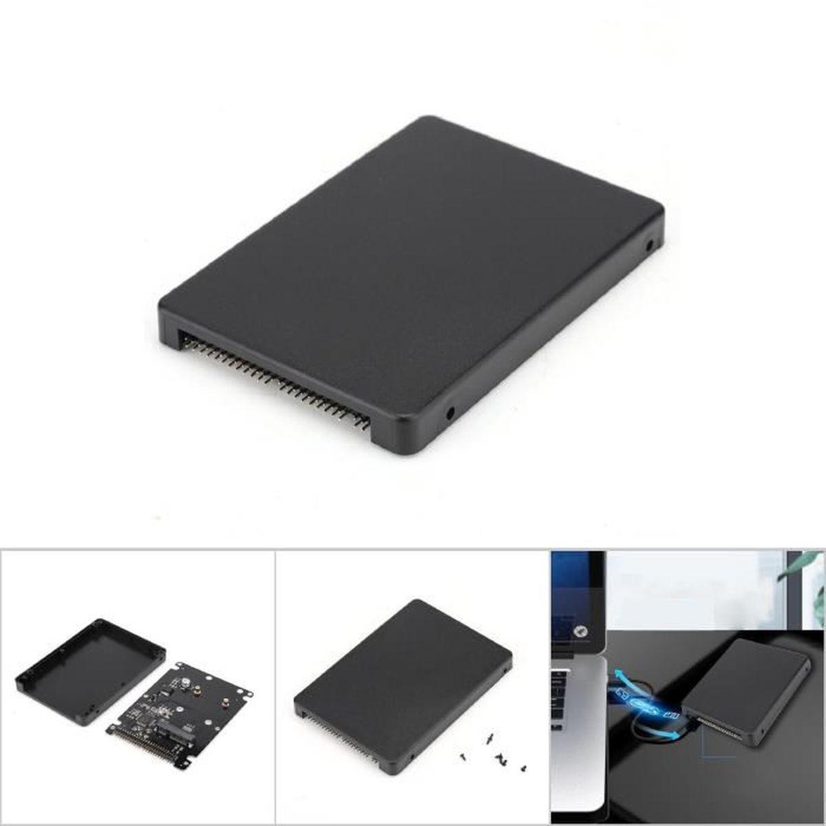 ROM Botier Disque Dur Msata Ssd Vers Ide 2.5 Pouces Pata / Ide ...