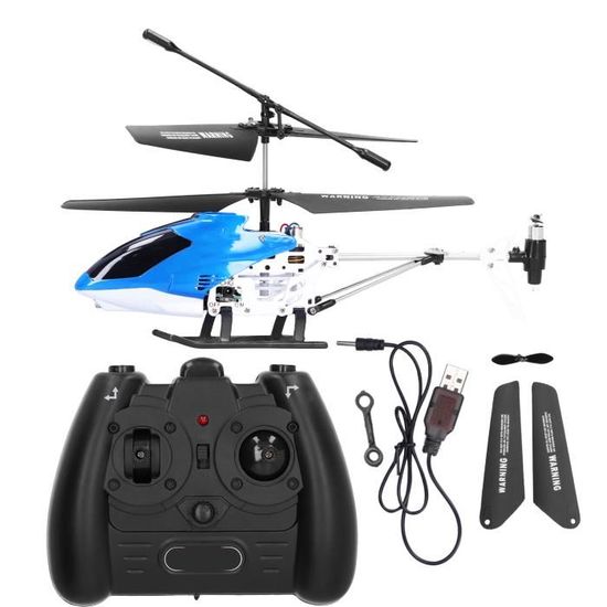 HURRISE Hélicoptère RC à 3 canaux Hélicoptère Télécommandé 2.4G 3 ...