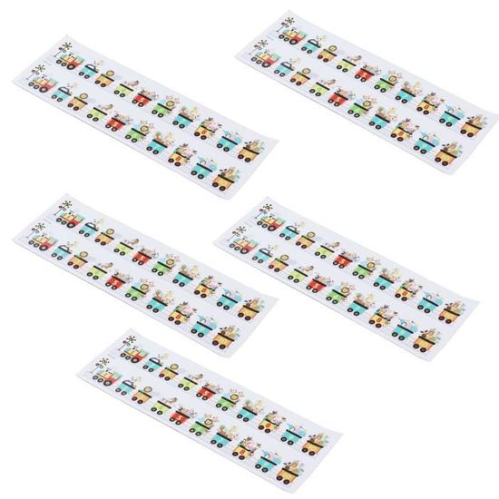 Fdit Stickers muraux 5 pièces autocollants muraux auto-adhésifs givrés ...