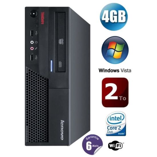 Lenovo ThinkCentre M58P 4Go HDD 2To - Cdiscount Informatique