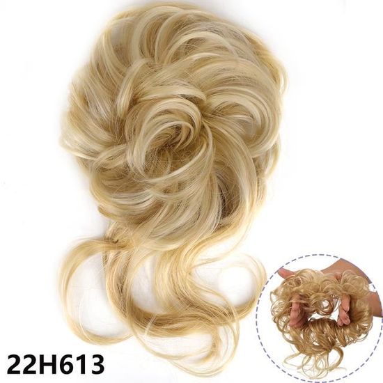 Chignon,AM41-22H613--Chignon À Pince Synthétique Pour Femmes, Postiche ...