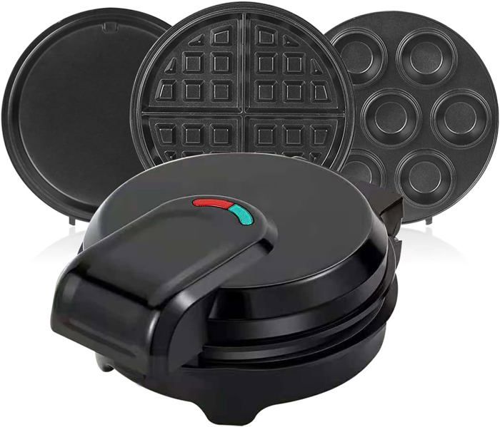 Appareil Croque Monsieur 3 En 1 Plaques Amovibles Gaufrier Machine ...