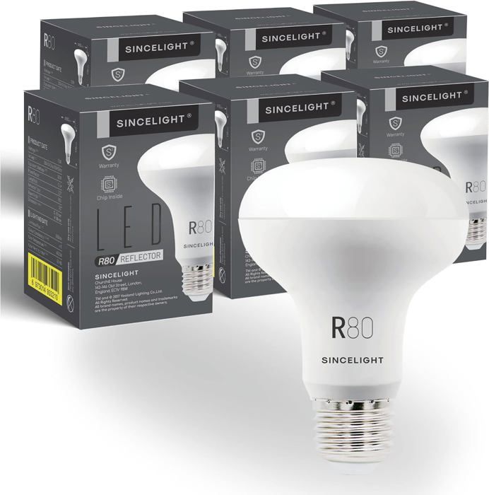 Led 9W Ampoules À Spot Avec Culot E27, Réflecteur De Lumière Douce R80 Avec Diffuseur Laiteux ...