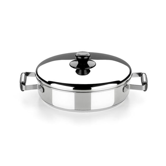 BRA Terminox | Plat à rôtir avec couvercle 26 cm, inox 18/10, pleine ...