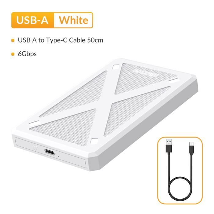 IDPW25-C3-WH - IDsonix Boîtier de disque dur externe HDD SATA SSD, USB ...