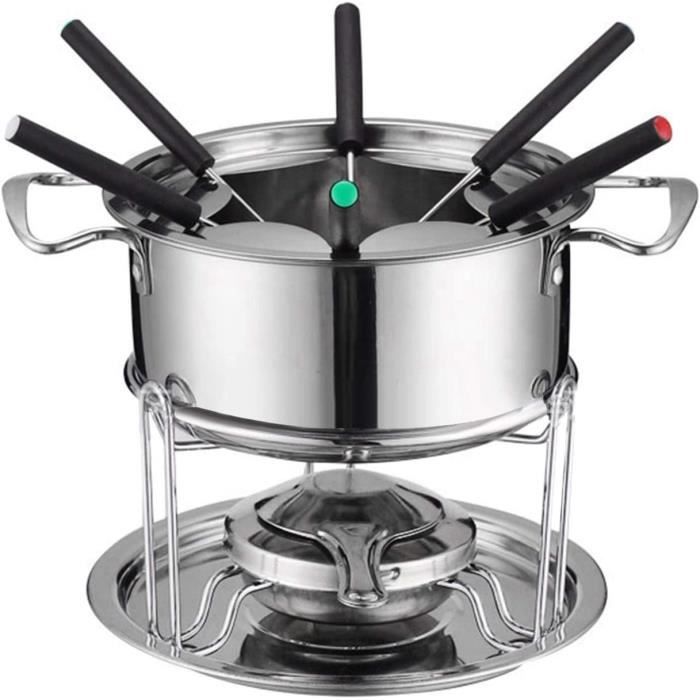 Fondue-Réchaud Acier Inoxydable Kit Appareil À Fondue Familial ...