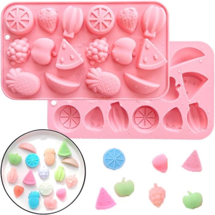 Moule à fruits d'été - 1 pièce - 16 cavités - Moule en silicone en ...